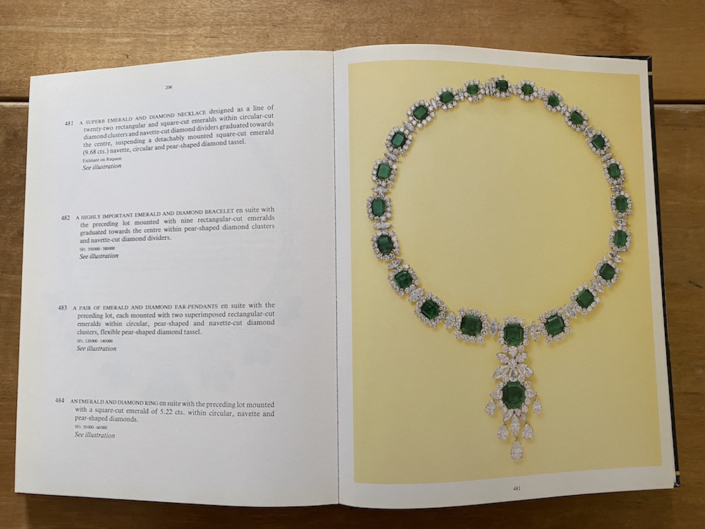 Magnificent Jewels Catalogue, Christie’s, 1985 | Marie Betteley
