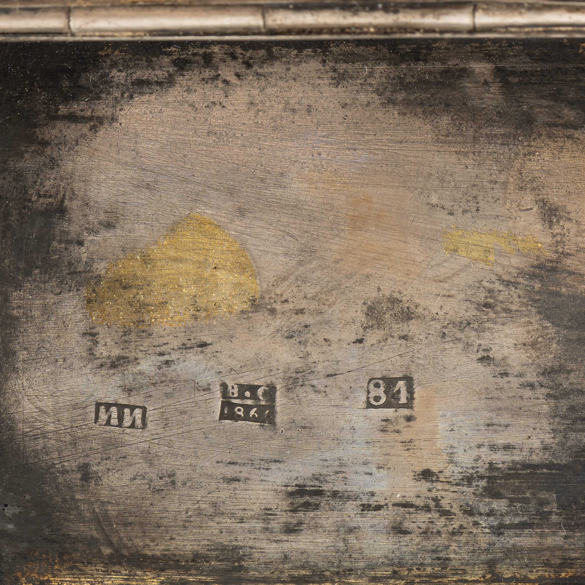 Russian Imperial-era Silver Nielloed Snuff Box, Moscow, 1866 | Marie ...